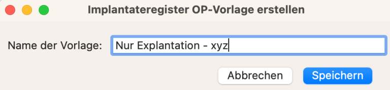 Implantateregister Deutschland (IRD) | tomedo® Onlinehilfe